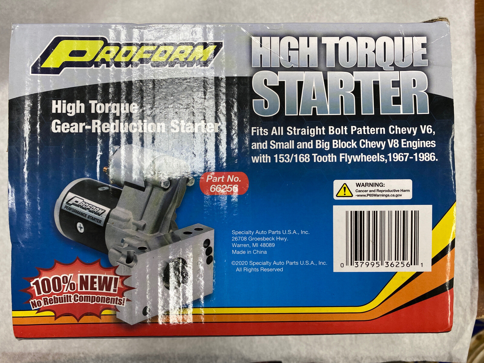 Starter Motor PROFORM 66256 Reman for sale online | eBay