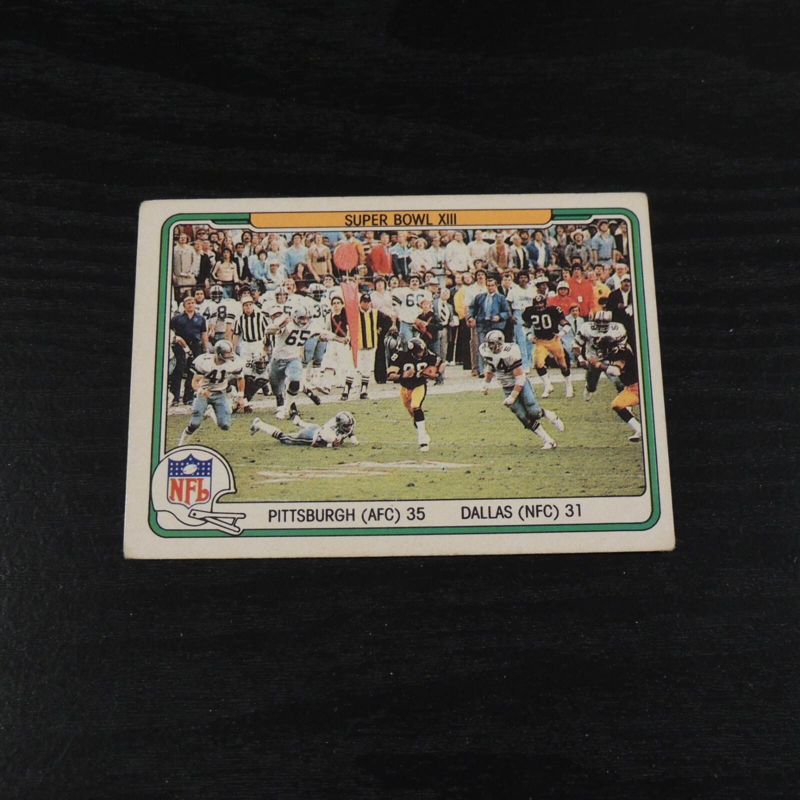 1982 NFL Super Bowl XIII Card Pittsburgh Dallas #69 | eBay