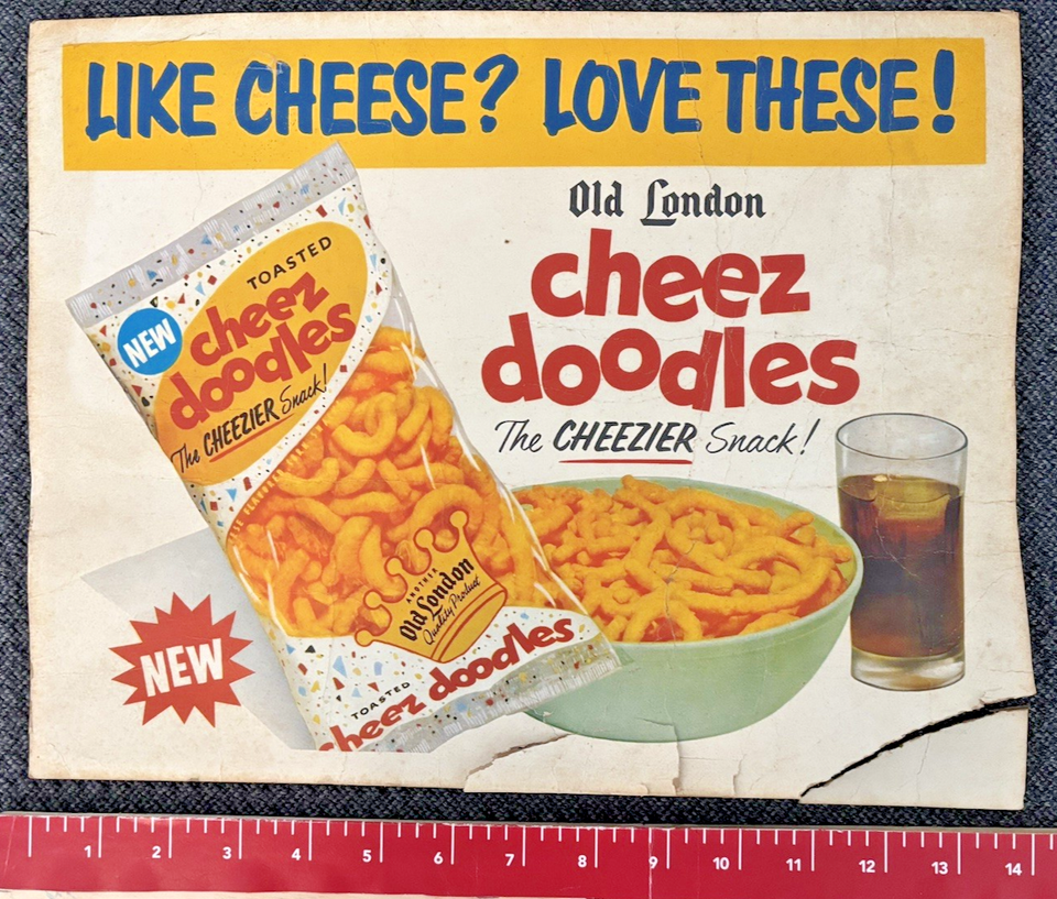 Vintage Old London cheez doodles Grocery Store Advertising Display ...