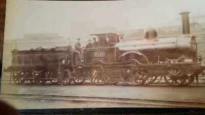 1880'S ANTIQUE PHOTOGRAPH LOCOMOTIVE TRAIN LNWR NO 2157 SAMSON CLASS ...