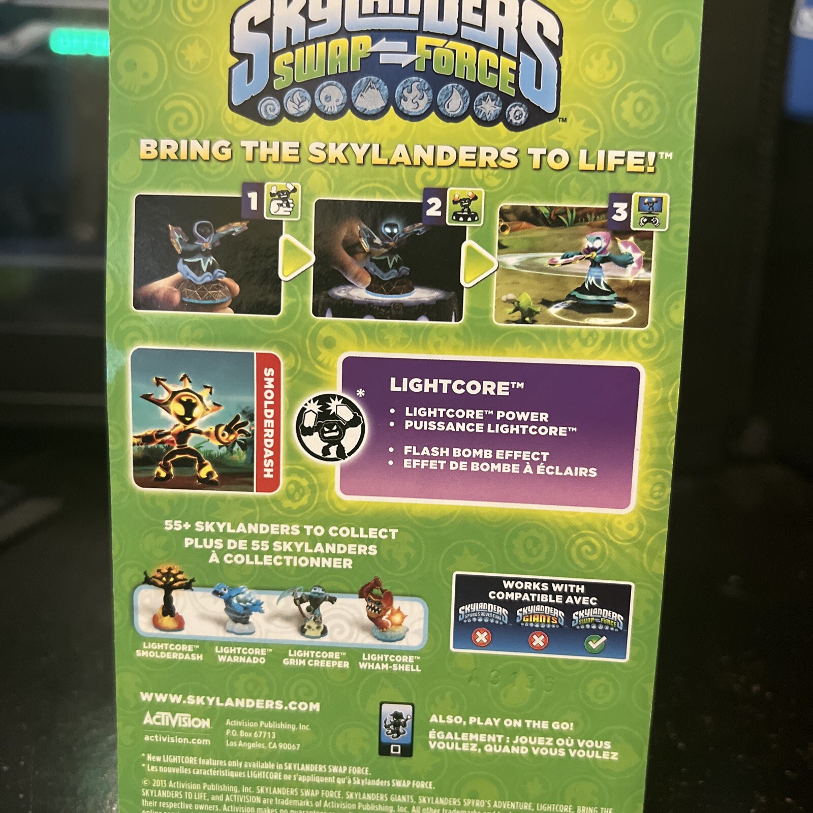 Skylanders Swap Force Smolderdash Figure Lightcore 2013 - NIB | eBay