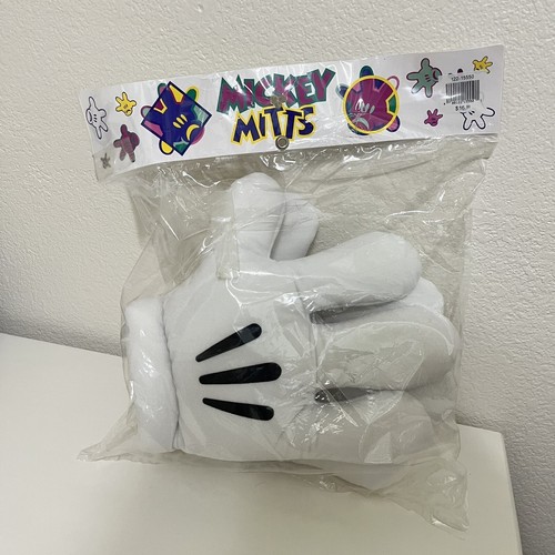 Vintage Disney Parks Mickey Mouse Mitts Plush Hands Adult Gloves ...