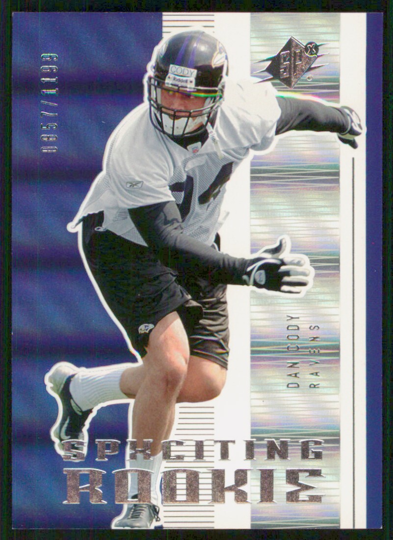 2005 SPx Spxciting Rookie Dan Cody #147 Oklahoma Sooners | eBay