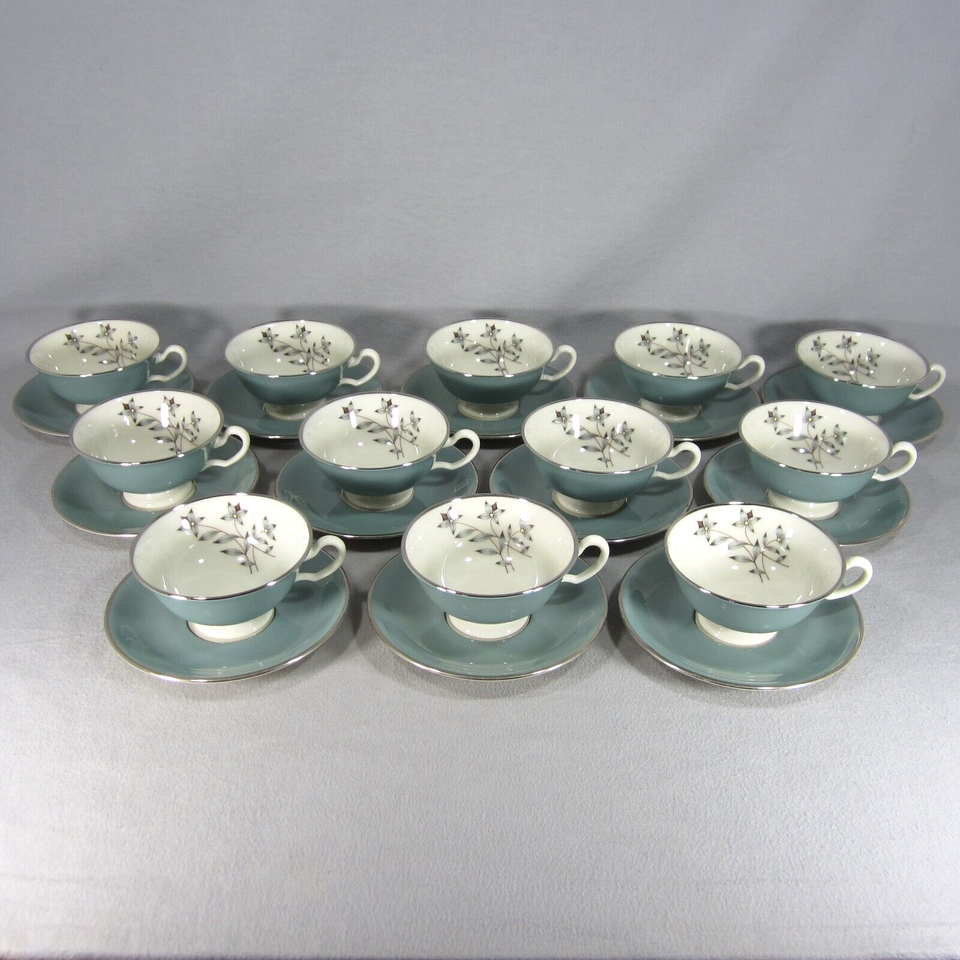 12 Lenox Kingsley Cup and Saucer Sets - 1960s - Excellent Condition | eBay