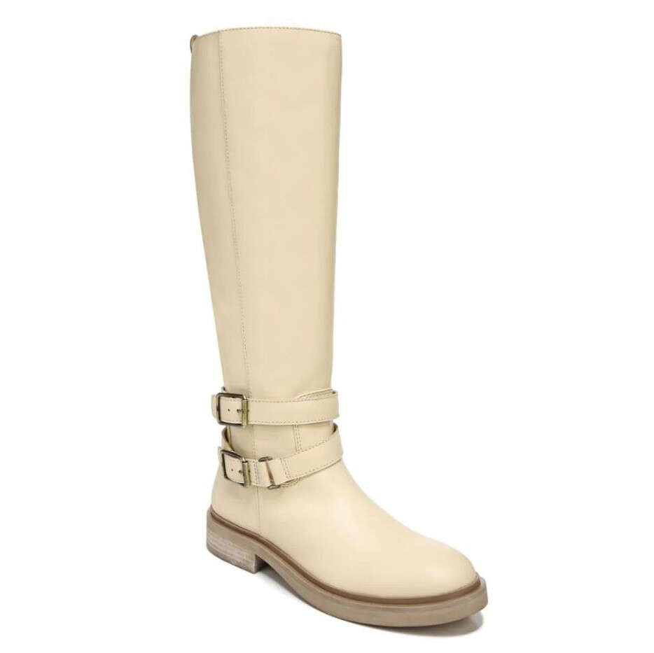 Sam Edelman Freda Eggshell Leather Boots H8490L2250 | eBay