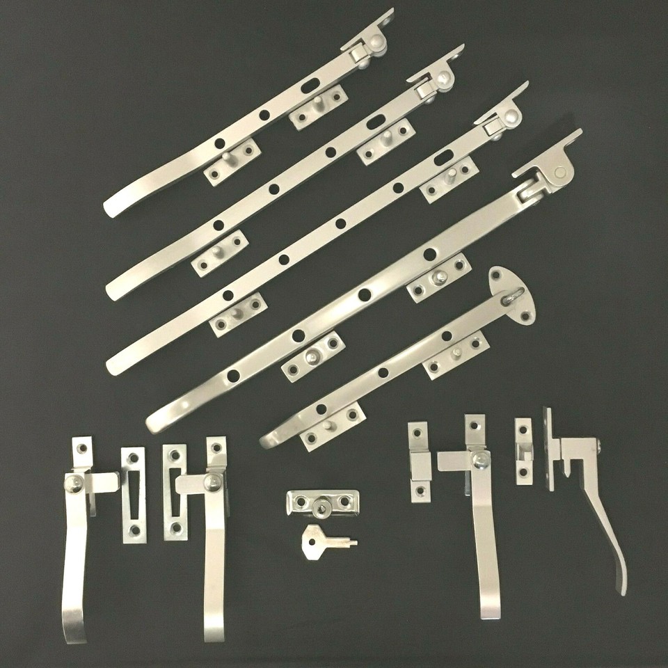 Satin Aluminum Casement Window Stays 8 "-10" -12" -Casement Fasteners ...