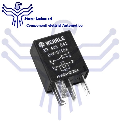 Micro Relay 24V 20A 30A 5Pin Contacts Relay Mini Relays Copat Wehrle ...