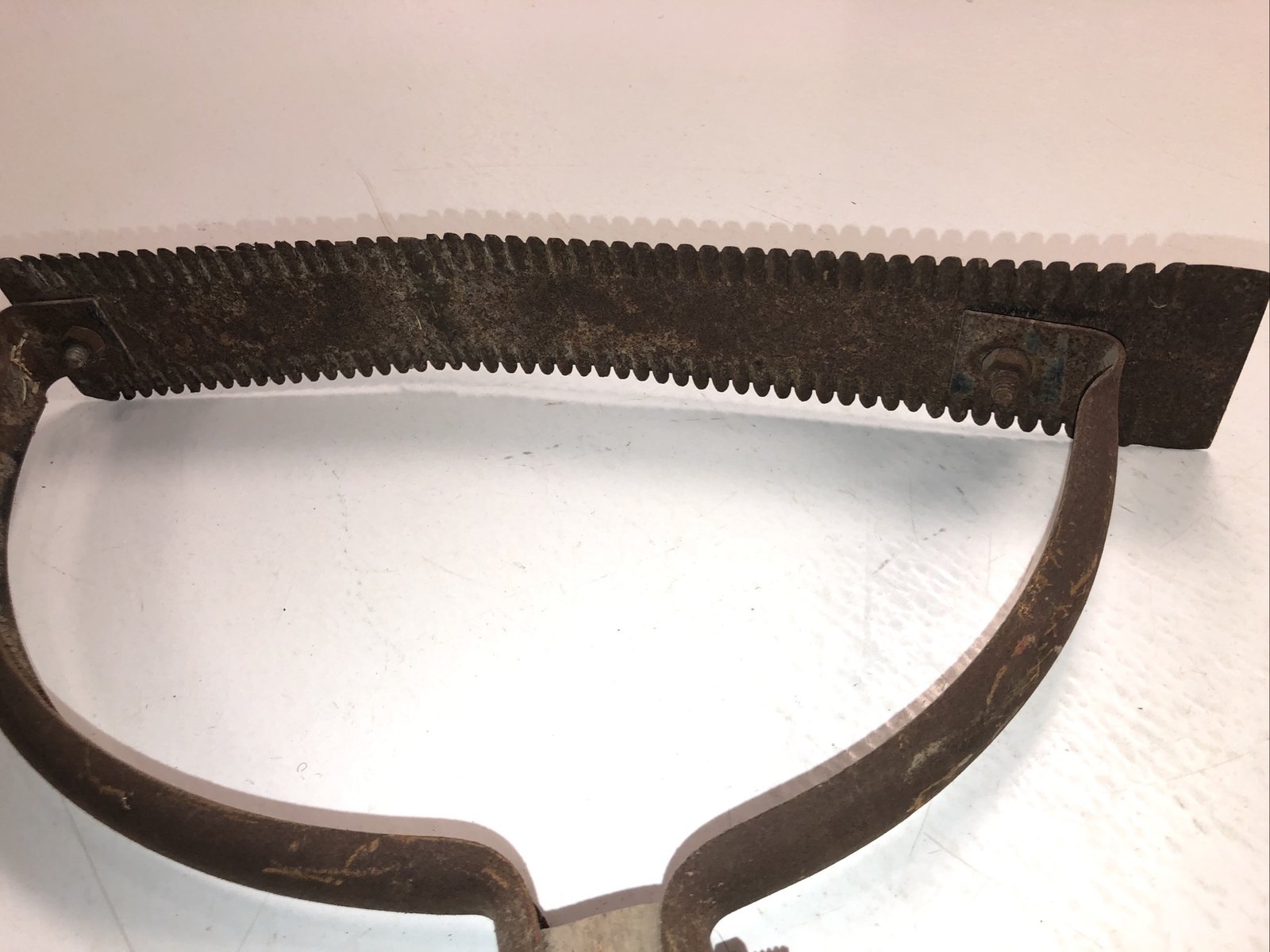 Vintage Weed Grass Trimmer Sling Blade Wood Handle Rustic Sickle Wacker ...