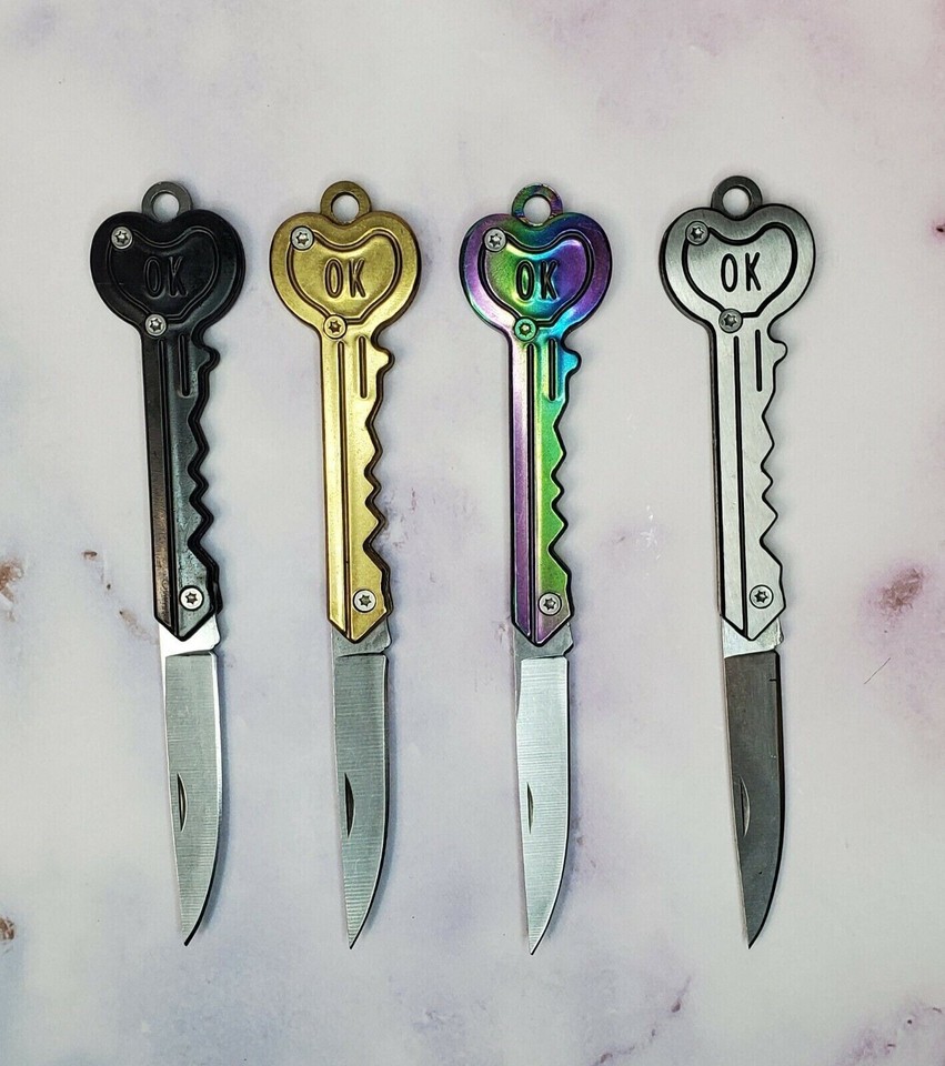 Portable Pocket Knife Key Shape Mini Key Chain Knife | eBay