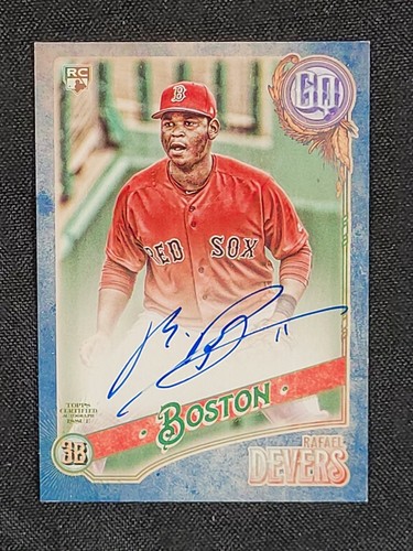 2018 Gypsy Queen Blue Auto Baseball Card Rafael Devers RC #GQA-RD (DS ...