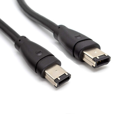 FireWire 1394 6P Male Cable IEEE1394 iLink M/M DV HDV Camcorder ...