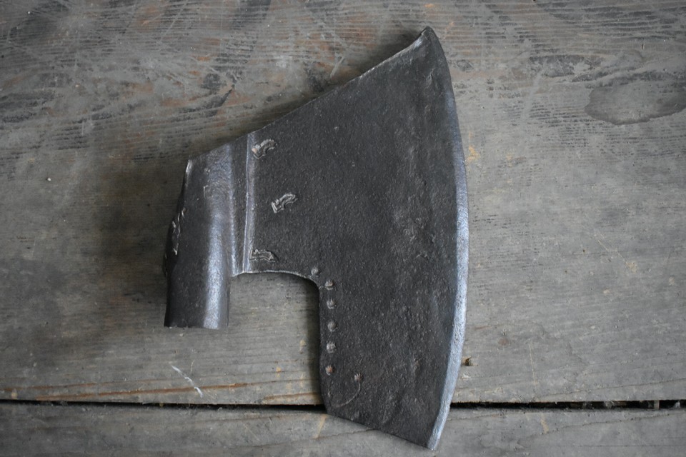 HUGE rare Hand Forged Antique axe hatchet heads - Master Marks - early ...