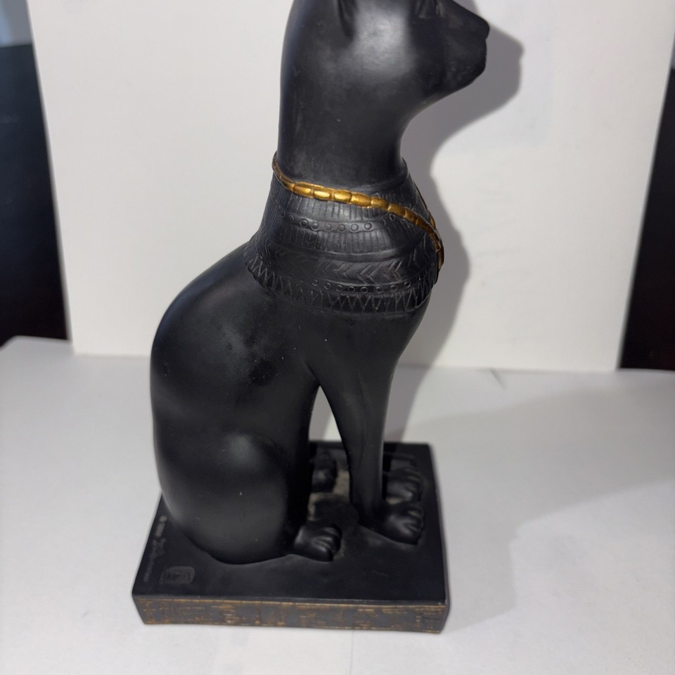 Vintage Summit Collection Bastet Egyptian Black Cat Statue Figurine ...