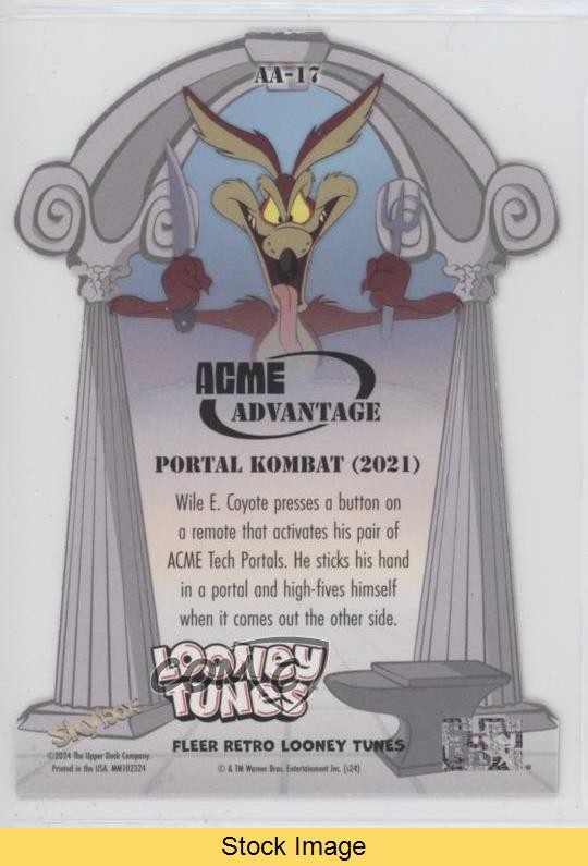 2024 Fleer Retro Looney Tunes Acme Advantage Wile E Coyote Tech Portal ...