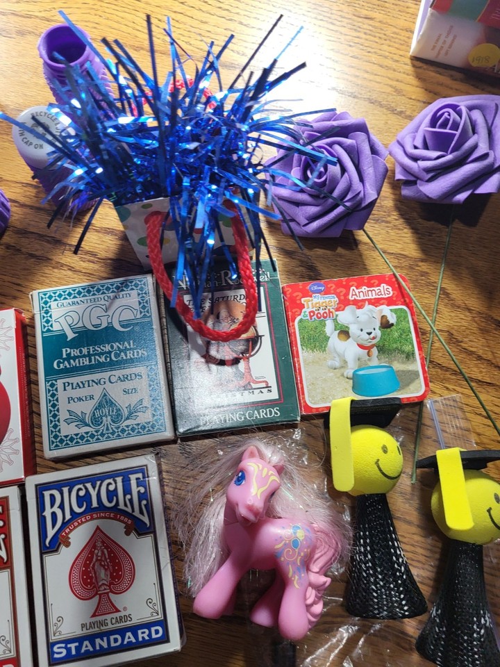 Junk Drawer: Mini Pool Table Game, Cards. Candles, flashlight and more ...