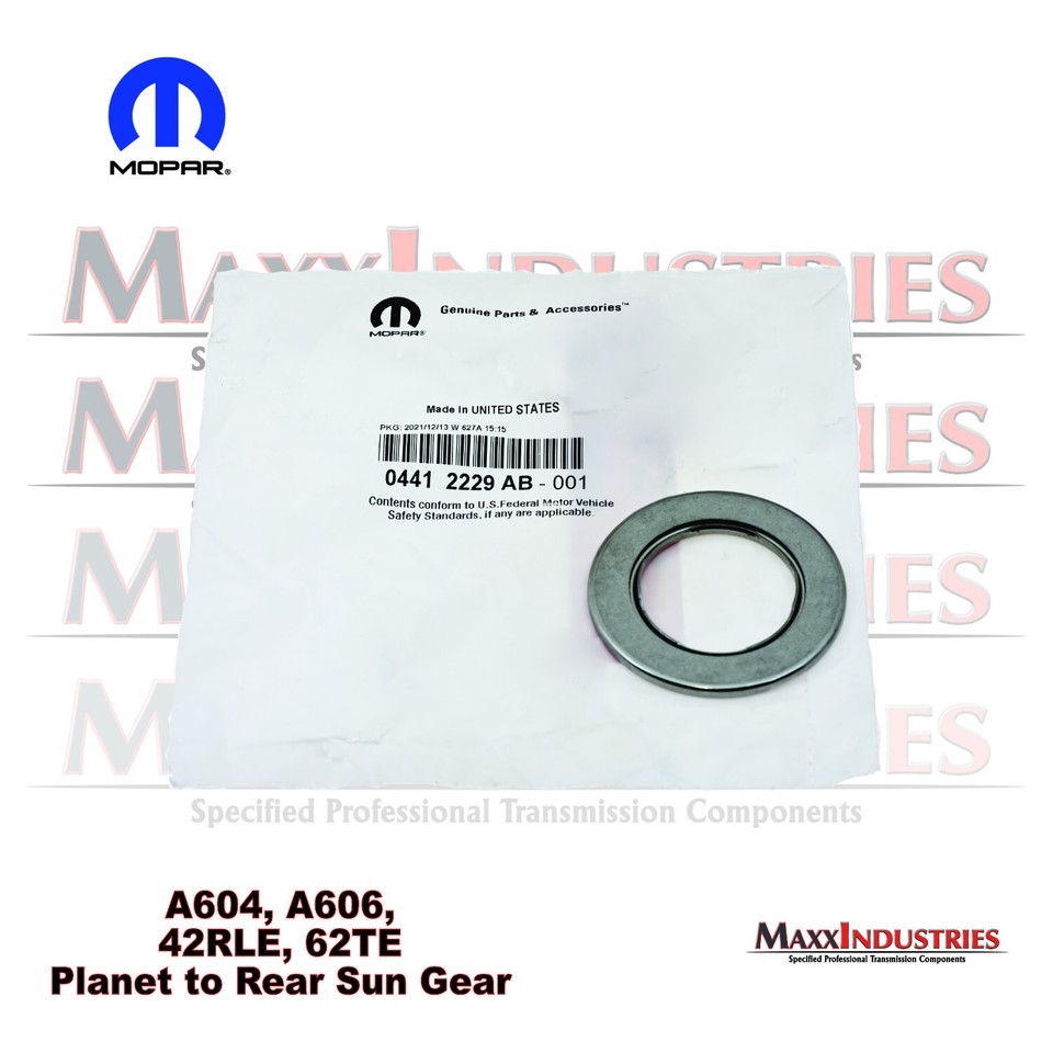 62TE 42RLE A604 A606 42LE Transmission Thrust Bearing Mopar 4412235AB ...