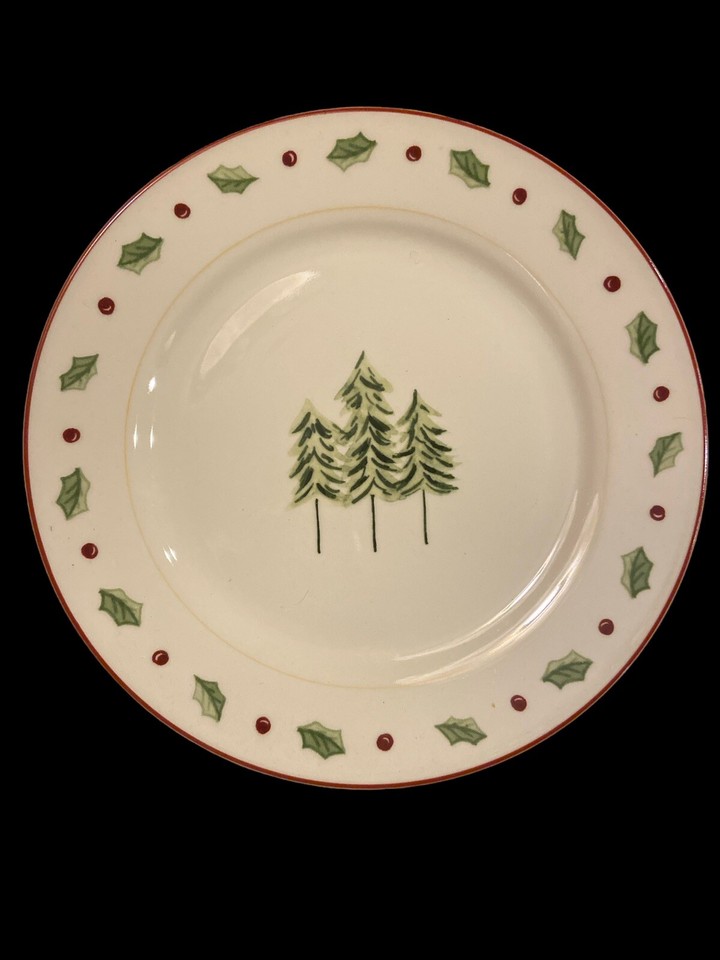 Merry Brite Christmas Dishes Place Setting: Dinner Plate, Salad Plate ...