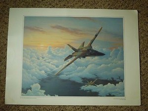 Vintage Lithograph US Air Force Art Collection Waiting for Orders ...