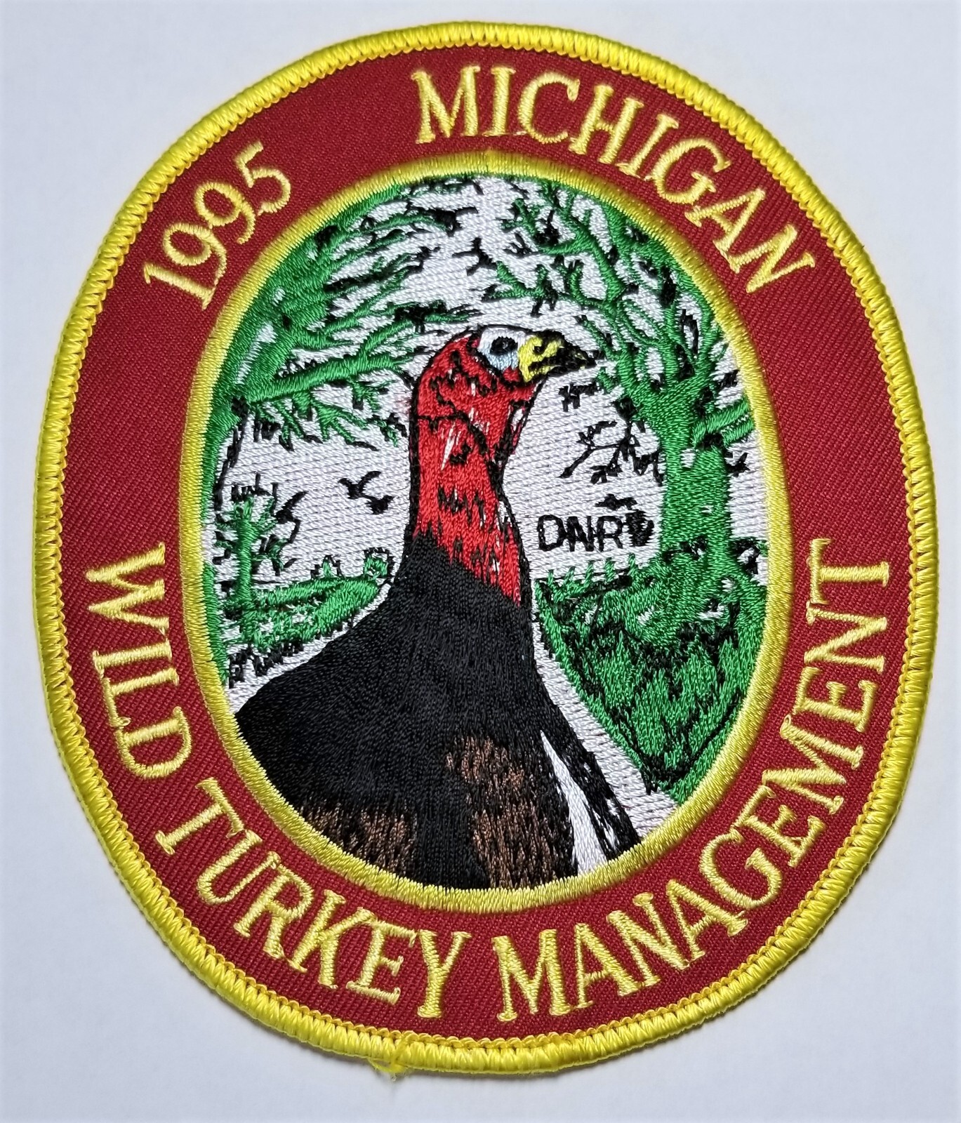 1995 MICHIGAN SUCCESSFUL DNR TURKEY HUNTING PATCH - DEER-BEAR-ELK-MOOSE ...