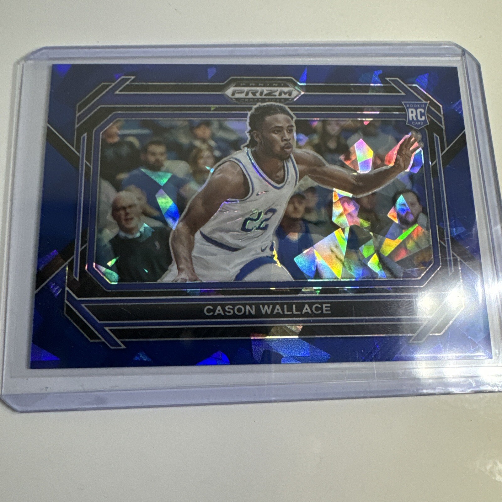 CASON WALLACE 2023-24 PRIZM DRAFT ROOKIE VARIATION BLUE ICE /99 ...