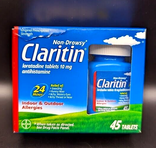 Claritin Allergy Relief 24 Hour Non-Drowsy Loratadine Tablets - 45ct ...