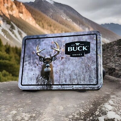 Buck Knives Collector Tin Authentic Limited Edition Tin Used Few Signs ...