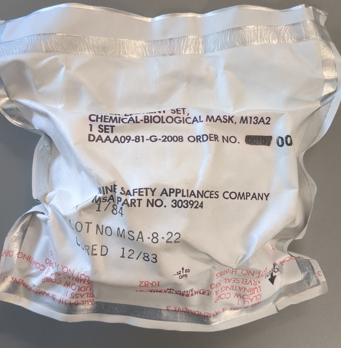 US military Surplus M17 Gas Mask Filter set Vintage kit M13A2 Sealed ...