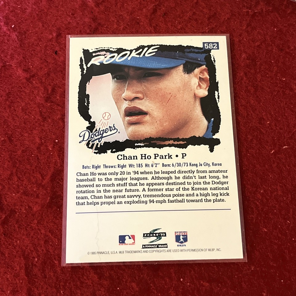 1995 Score CHAN HO PARK Rookie RC #582 NM-MT Dodgers | eBay