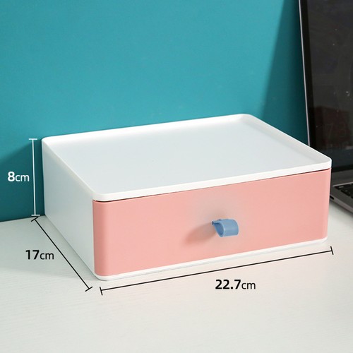 Plastic Stackable Drawer Organizer: Compact Customizable Storage Box for Office | eBay Australia