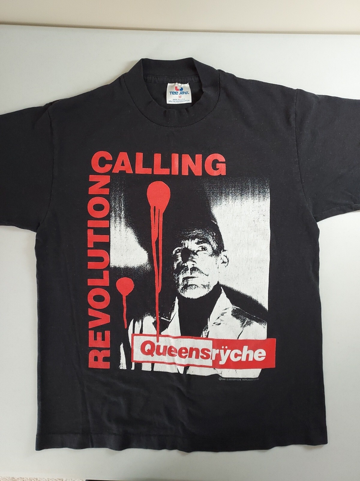 Vintage 1988 Queensryche Revolution Calling Tour Shir… - Gem