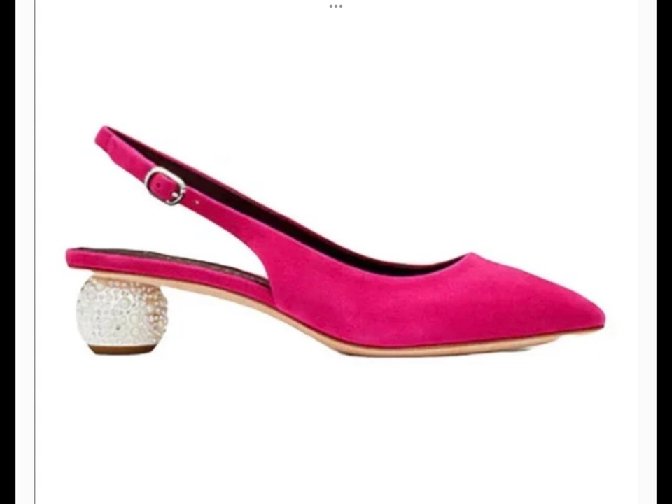 Kate Spade New York Ruby Festive Pink Suede Slingback,NWOB sz.10 ...