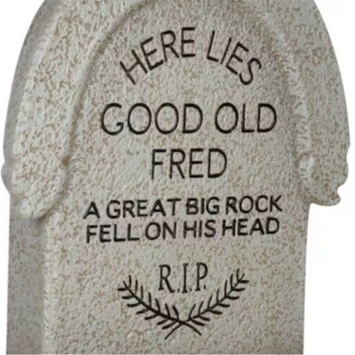 Disney Haunted Mansion Tombstone Blow Mold Prop Halloween 24" Good Old ...