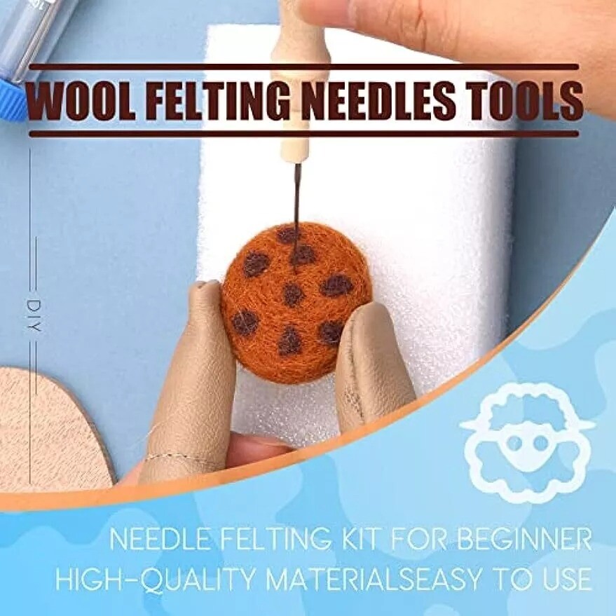 Wool Felting Needle Tool, Wool Felting Tool Kit with 3 Sizes Felting ...