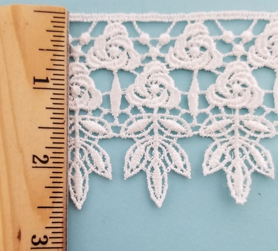 2-1/2" Floral Venise Venice Lace Trim - 7 Continuous Yards - Colors ...