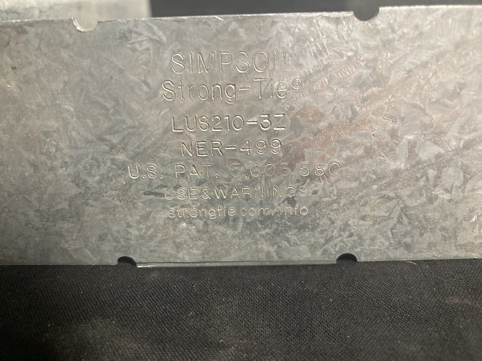 Simpson Strong-Tie LUS210-3Z - 2 x 10 Triple Shear Face Mount Hanger ...