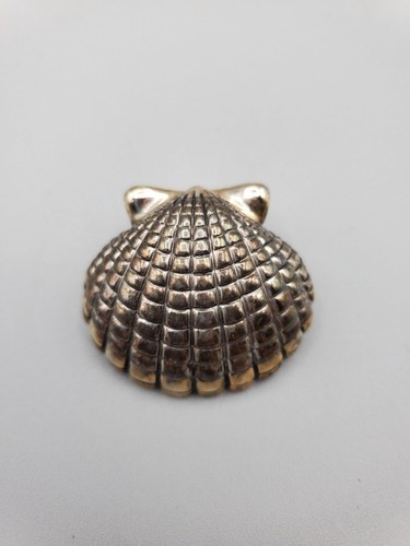 Signed MJ Silver tone Ocean beach shell pendant brooch pin D83 | eBay ...
