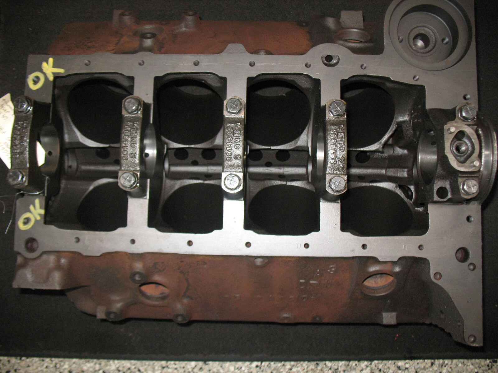 1969 327 350 SMALLBLOCK CHEVROLET 327 BLOCK 3956618 DATE 9 A 10 302DZ ...