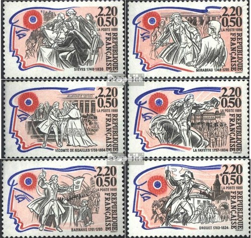 France 2700C-2705C mint/MNH 1989 Personalities | eBay