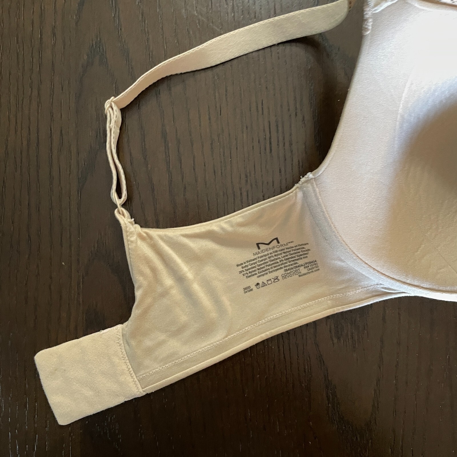 Maidenform Bra 36DD Satin Padded Cups Underwire 09404… - Gem