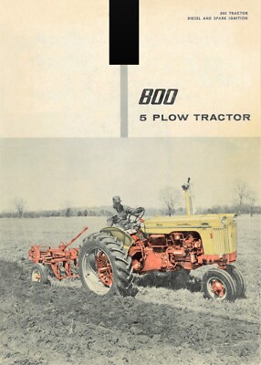 J.I. Case 800 Diesel & Gas 5 Plow Tractor Brochure Case-O-Matic Drive ...