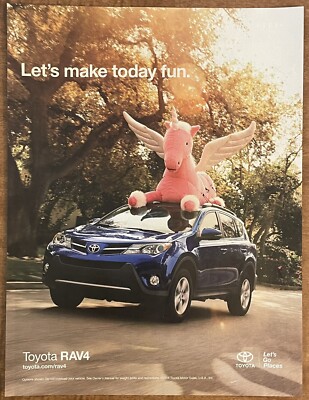 2014 Toyota Rav4 Pink Winged Unicorn Make Today Fun Let’s Go Places ...