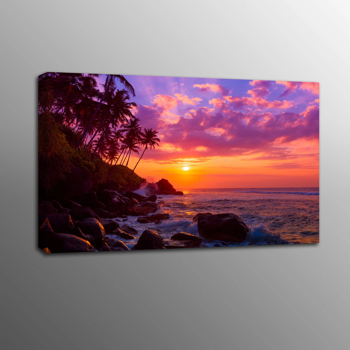 Beach Sunset Canvas Painting