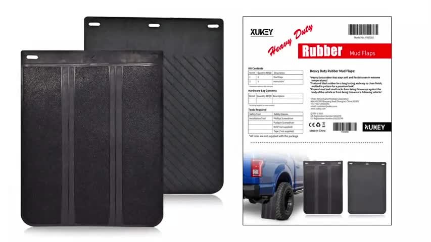Mud Flaps 12"x 15" Semi Truck Trailer HEAVY DUTY 4MM Thick RUBBER 1 ...
