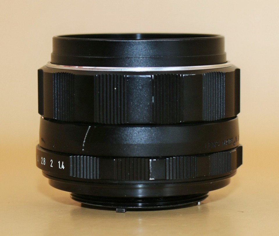 Asahi Pentax Super-Multi-Coated TAKUMAR 50mm f/1.4 M42 Lens w/ Caps ...