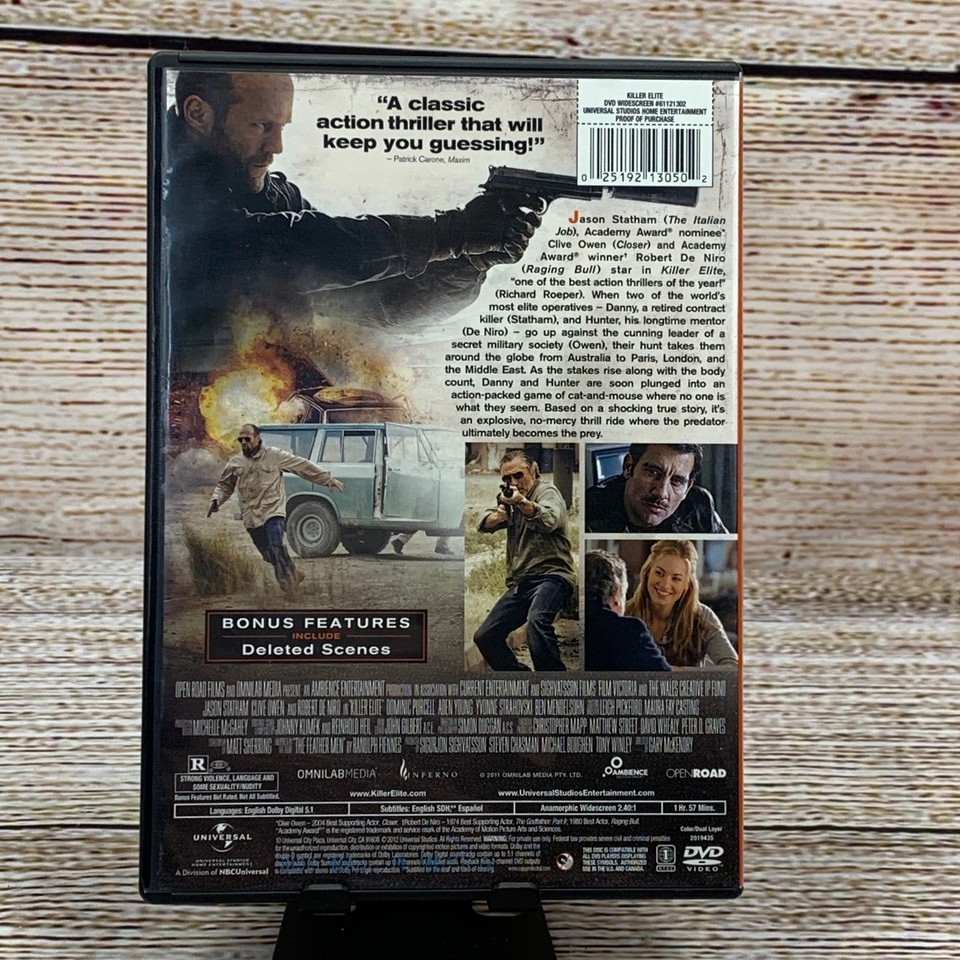 Killer Elite [2011 DVD] Jason Statham Clive Owen Robert De Niro Action ...