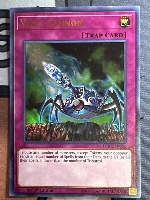 Virus Cannon - NM - LCKC-EN056 - 1st Edition - Ultra Rare - Yu-Gi-Oh ...