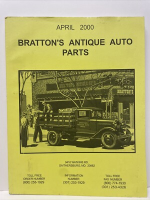 Bratton's Antique Auto Parts April 2000 Magazine Gaithersburg, MD | eBay