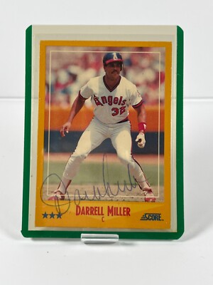 SIGNED 1988 Score - #463 Darrell Miller AUTOGRAPH AUTO | eBay