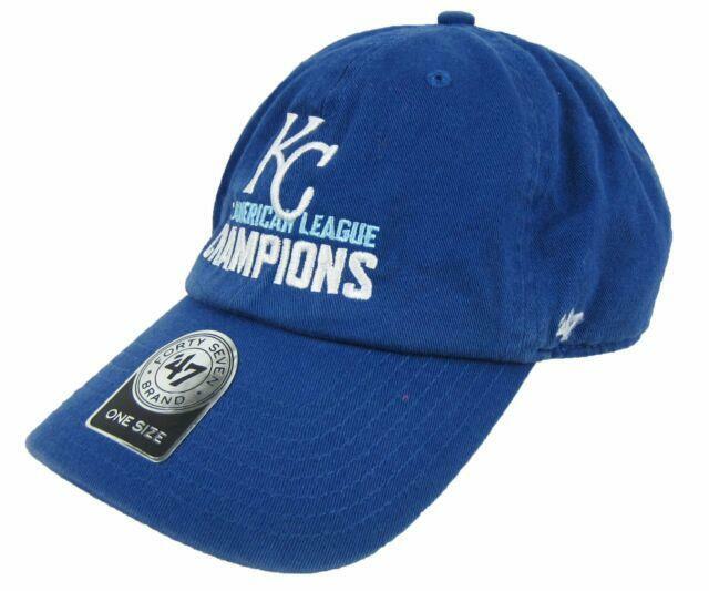 Official MLB KC Kansas City Royals 2015 AL Champs Baseball Cap OSF Blue ...