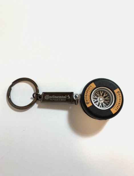 F 1 keychain Continental F1 wheel keychain tire wheel real rubber ...